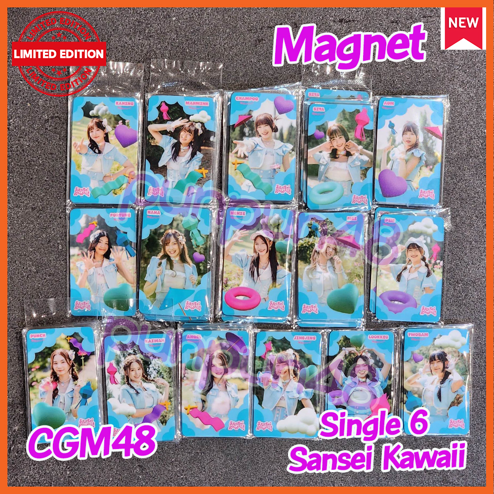 CGM48 Magnet Single 6 Sansei Kawaii ที่ติดตู้เย็น ซีจีเอ็ม 48 แมกเนต พร้อมส่ง | Shopee Thailand