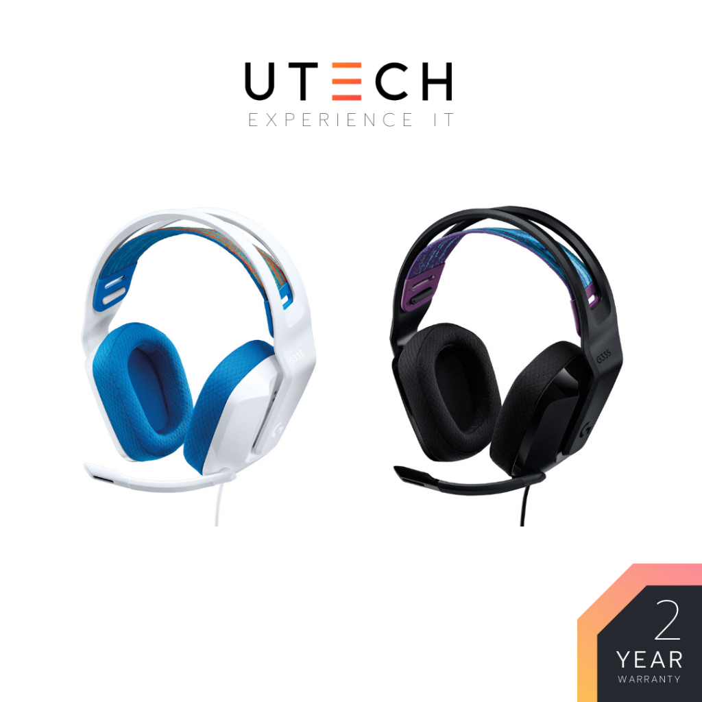 Logitech Headset G335 Wired Gaming Headset - Black / White by UTECH ...
