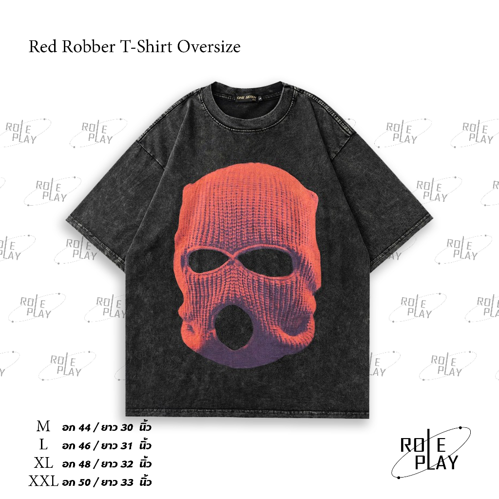 Red Robber T-Shirt Oversize Y2K เสื้อผู้ชาย เสื้อผู้หญิง สตรีทแฟชั่น ...