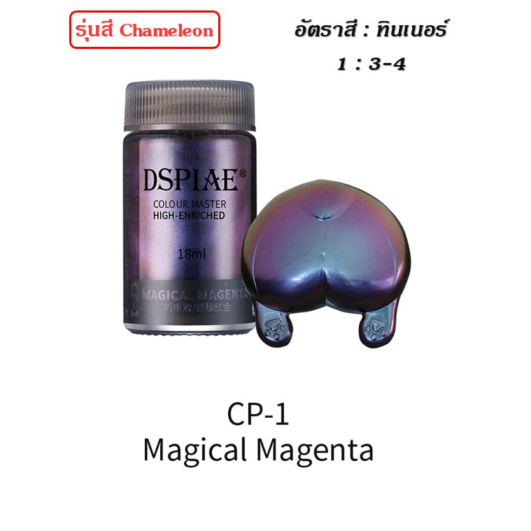 DSPIAE Lacquer Paint สีพ่นแอร์บรัช ทาด้วยพู่กัน สีรองพื้น สีชุบ Chrome ...