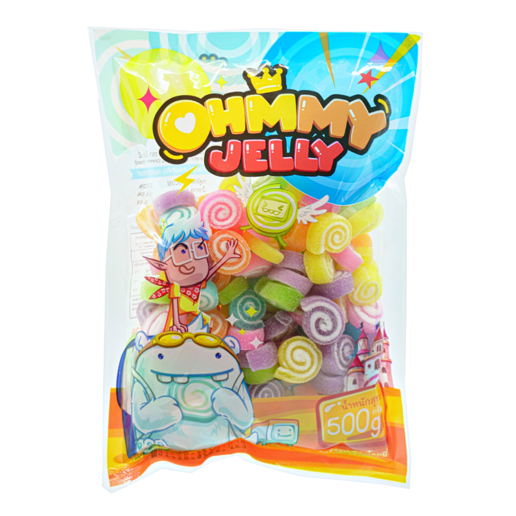 Ohmmy Jelly/420g.,500g. โอมมี่เยลลี่ กัมมี่เยลลี่ มินิโรล [คละรสผลไม้ ...