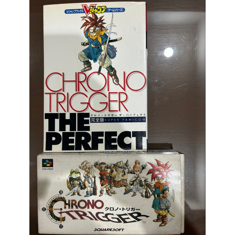 ตลับเกมส์พร้อมหนังสือสรุป Chrono Trigger เครื่อง Super Famicom (SNES ...