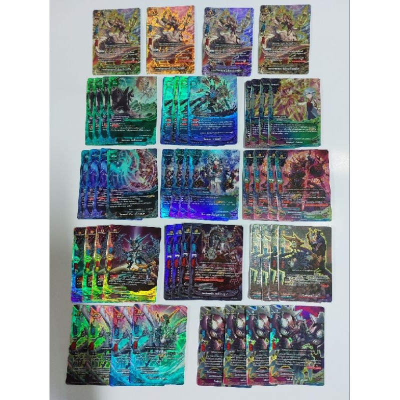 การ์ดบัดดี้ไฟท์ BFT-S-BT07แยกเวิลด์ ไทม์ดราก้อน การ์ดอย่างละ 4 ใบ มี 29 ...