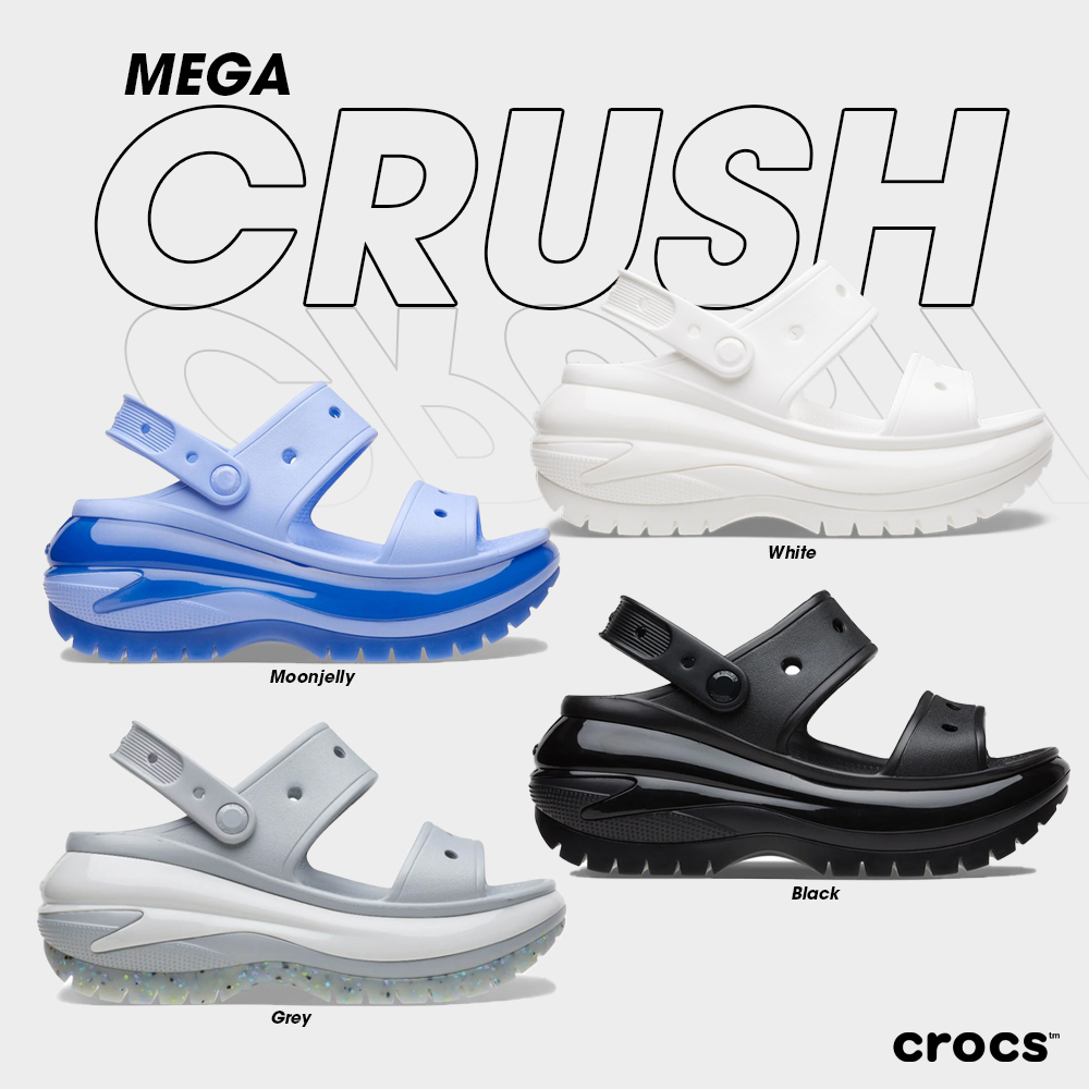 Crocs Collection รองเท้าแตะ UX Mega Crush 207989-001 / 207989-007 / ...