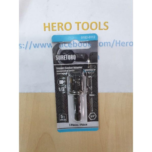 Suretorq ดอกไขควงลม แกนต่อลูกบ๊อก อะแดปเตอร์แกนต่อลูกบ๊อก รุ่น IMPACT 4หุน 1/2 ยาว 50มิล ...