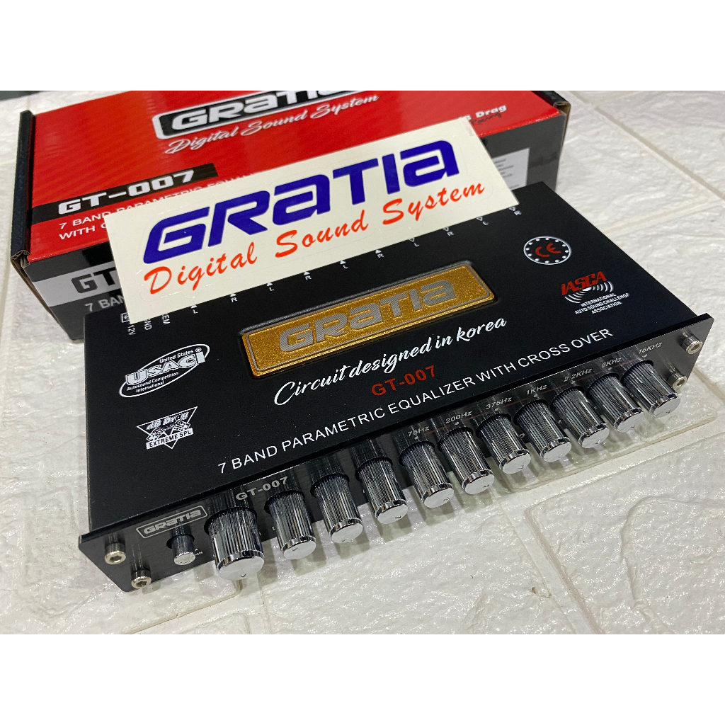 ปรีแอมป์ กราเทีย GRATIA รุ่น GT-007 ปรี 7 BAND ซับแยก คุณภาพดี Max out put 11V RMS รุ่นใหม่ ...
