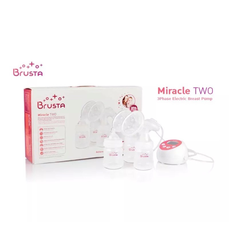Brusta เครื่องปั๊มนม ประกันศูนย์ไทย Miracle Two Plus Pause / Miracle Go / Miracle X | Shopee ...