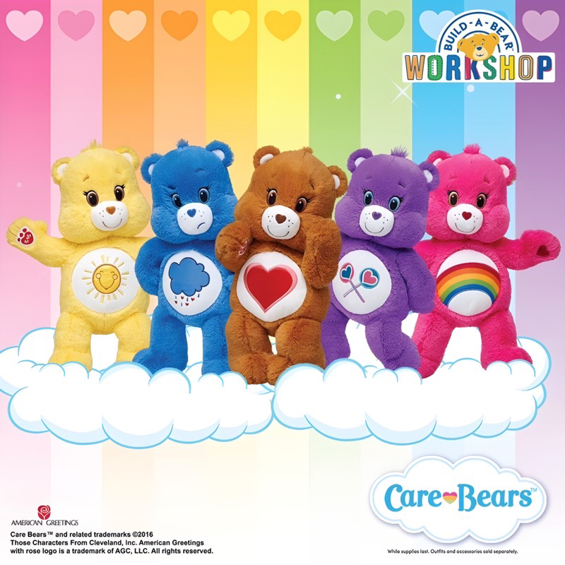 𝟮𝗻𝗱.(มือสอง) ตุ๊กตาหมีแคร์แบร์ Carebears บิ้วอะแบร์ ⭐️Build-A-Bear ...