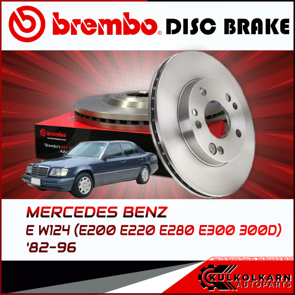 จานเบรก BENZ E W124 (E200 E220 E280 E300 300D) ปี 82-96 (09 4869 34)(08 4750 34)(08 4738 14 ...