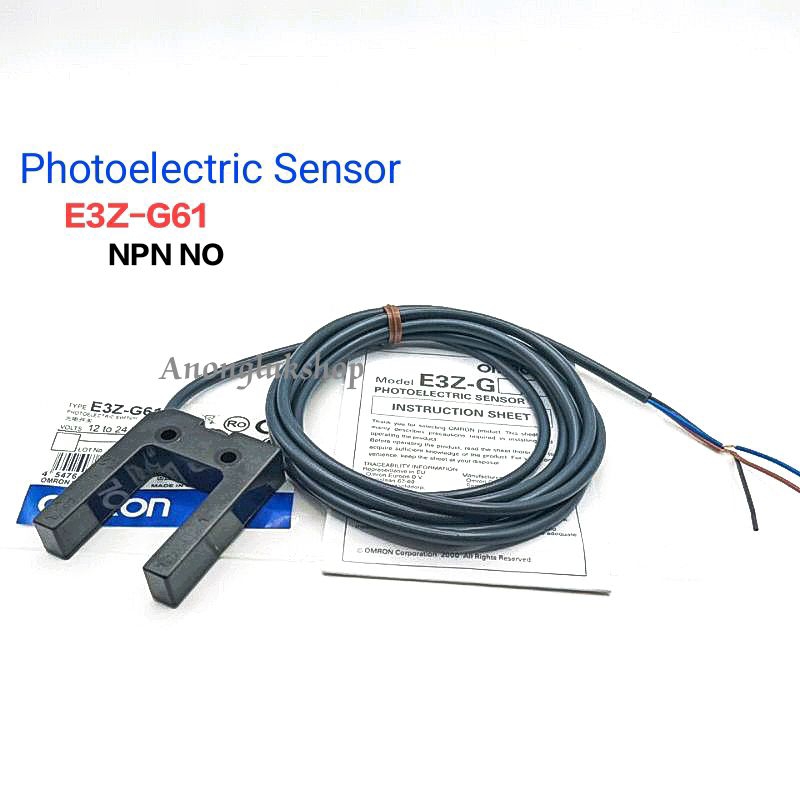 E3Z-G61 Photoelectric sensor, slot housing, infrared LED, single through-beam, 25 mm, NPN, Light ...