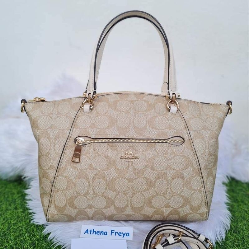 เหมือนใหม่ งานช้อป พัด 13นิ้ว Coachมือสองของแท้ Coach F79998 Prairie ...