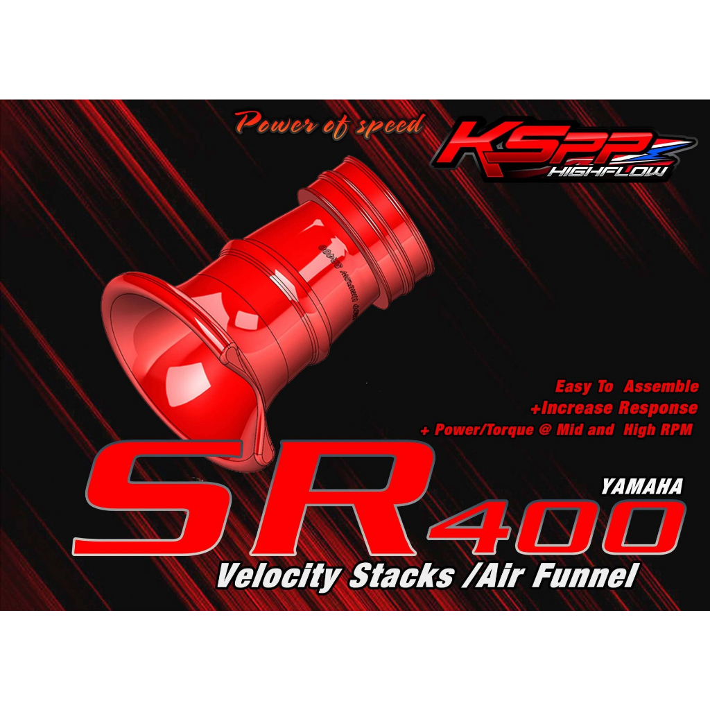 KSPP ปากแตรแต่ง สำหรับ SR400 Yamaha Velocity stack | Shopee Thailand