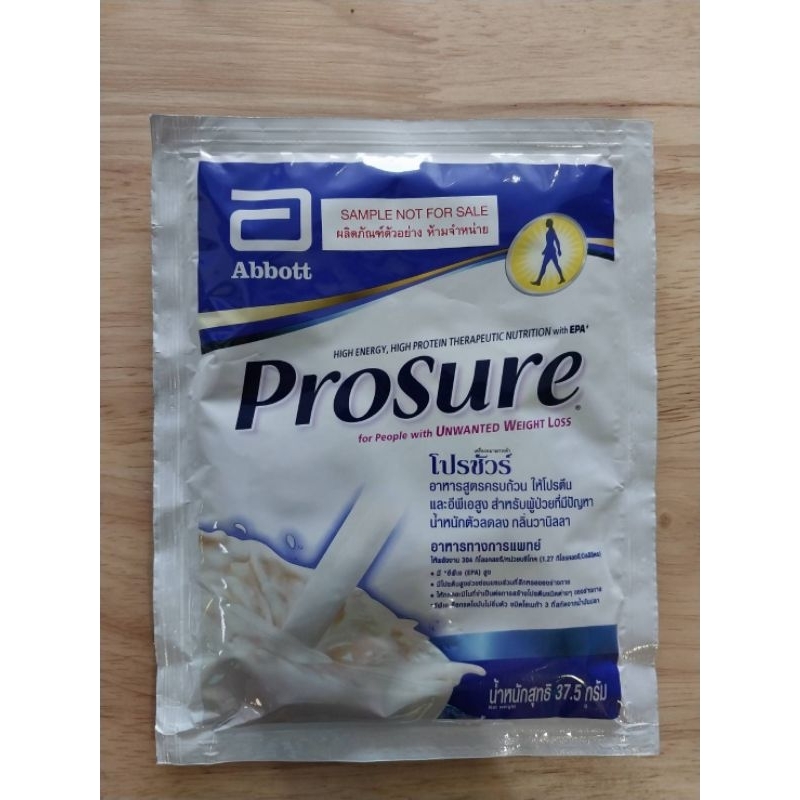 โปรชัวร์(Prosure)อาหารสูตรครบถ้วนให้โปรตีนและอีพีเอสูงกลิ่นวานิลลา37.5 ...