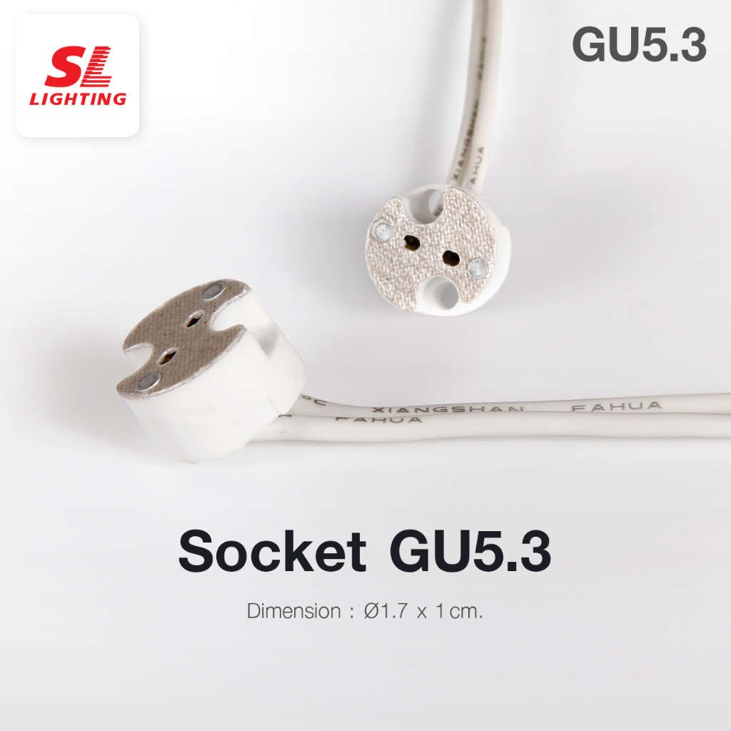 SL LIGHTING | Socket ขั้วหลอดGU5.3 รุ่น 6-SOCKET-GU5.3 | Shopee Thailand
