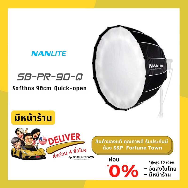 จัดส่งด่วน 4 ชั่วโมง NANLITE SB-PR-90-Q Parabolic softbox 90CM | Shopee ...