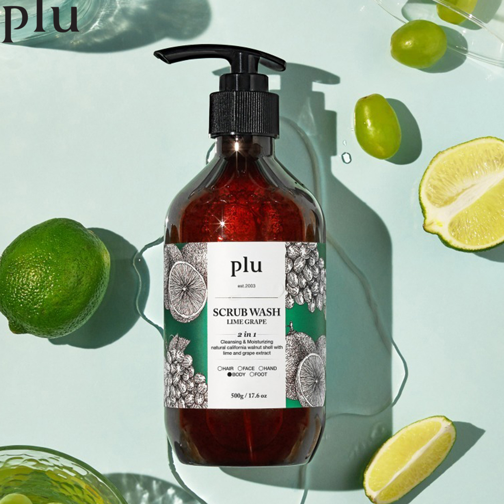 [PLU DUO SET] PLU BODY SCRUB 200G + SCRUB WASH 500G (สครับผิวกาย + สค ...