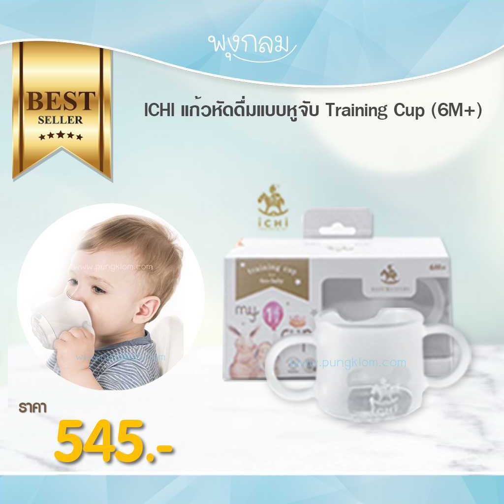 ICHI แก้วหัดดื่มแบบหูจับ Training Cup (6M+) | Shopee Thailand