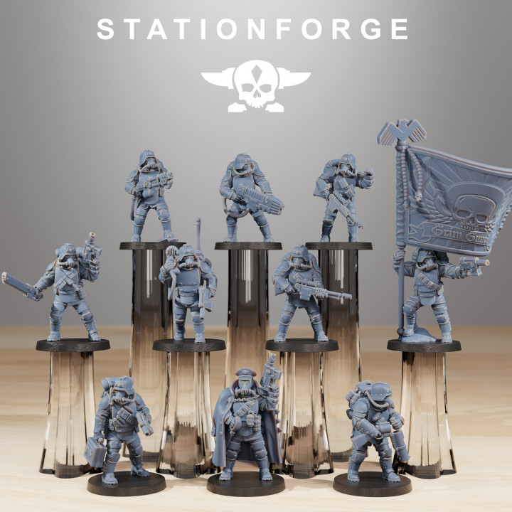 Grimdark scifi miniatures GrimGuard Ironclads - High quality and ...