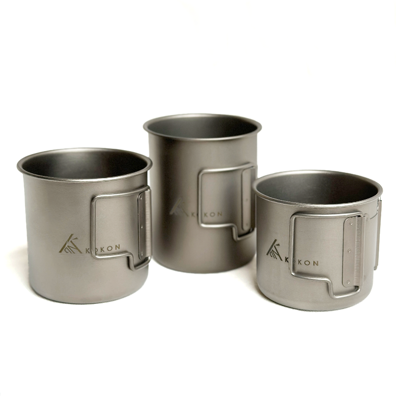 🔥พร้อมส่ง🔥 แก้วไทเทเนียมแท้ แก้วแคมป์ปิ้งThaitanium พกพา เดินป่า ปีนเขา ...