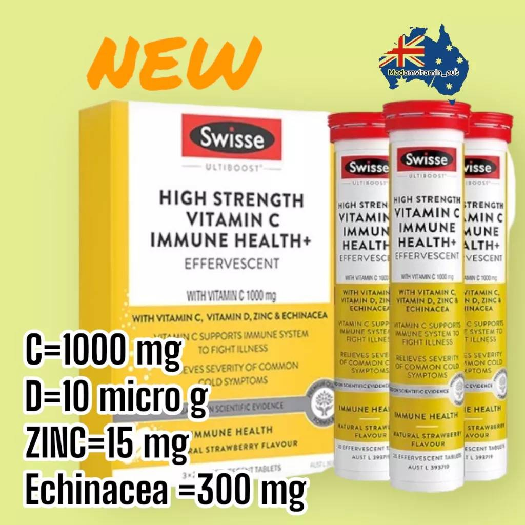 ใหม่ Swisse Ultiboost High Strength Vitamin C Immune health+ 60 เม็ด | Shopee Thailand
