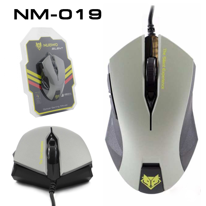 แท้100% NUBWO Mouse NM-19 คลิ๊กไม่มีเสียง ไร้เสียง เม้าส์ SILENT ...