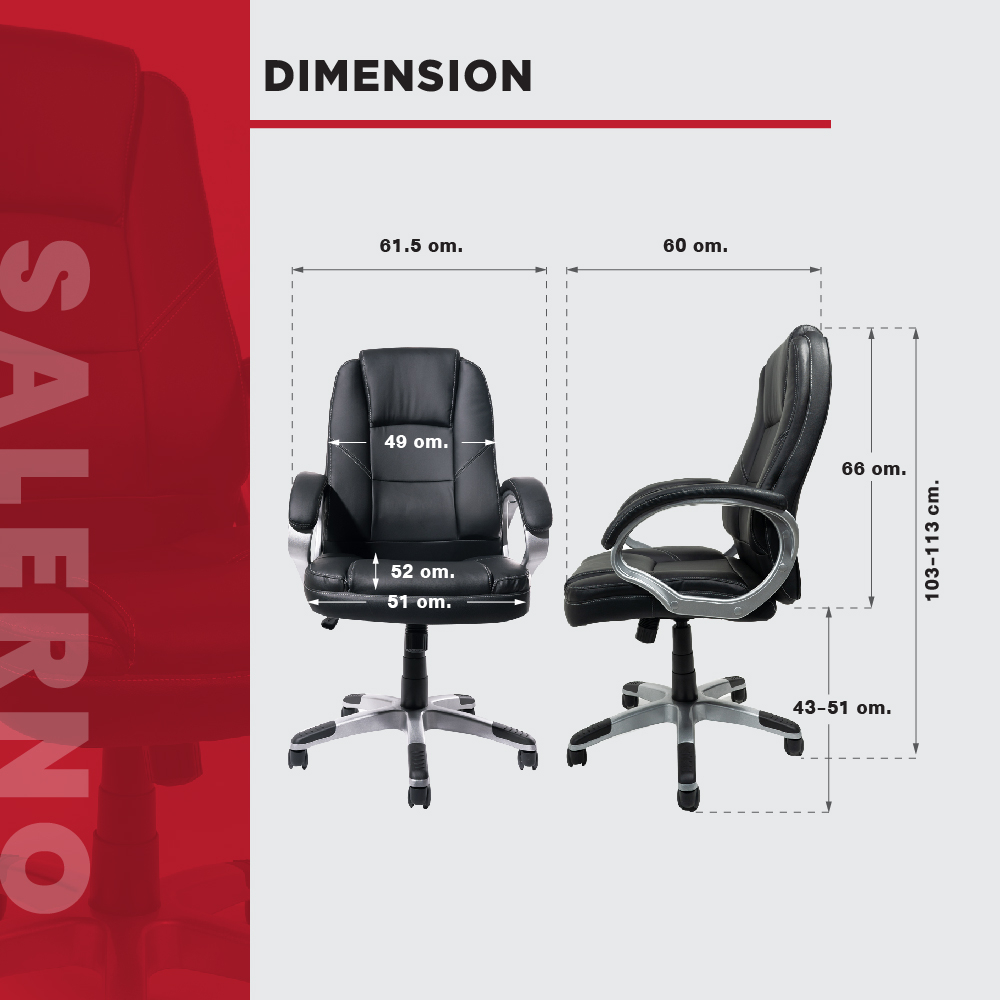 Officeintrend เก้าอี้สำนักงาน รุ่น Salerno | Shopee Thailand