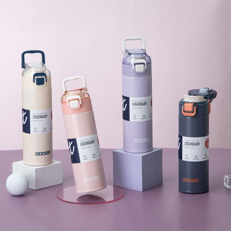 DODGE กระบอกน้ำเก็บเย็น 500ML สแตนเลส 316 กระติกเก็บความเย็น แก้วเก็บความเย็น เก็บน้ำร้อน/เย็น ...