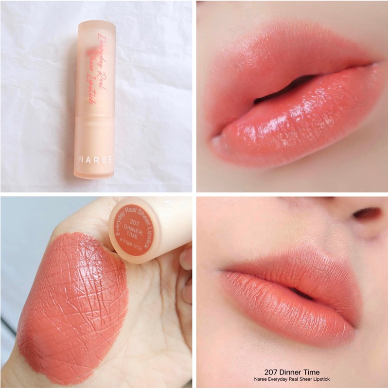 ลิปถูกและดีที่คุณอุ๊งอิ๊งแนะนำ !!! Naree สี #207 Dinner Time โทนชมพูส้ม ...