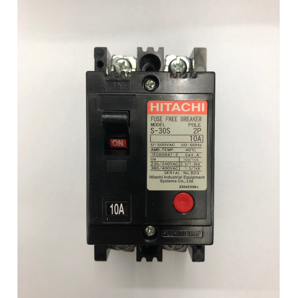 Breaker (MCCB) HITACHI S-30S Molded Case Circuit เบรคเกอร์ 2P 3P ฮิตาชิ ...