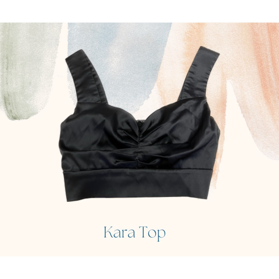 Top ครอปแขนกุด I Kara Top | Shopee Thailand