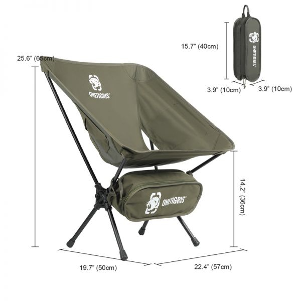 ONETIGRIS PORTABLE CAMPING CHAIR รับได้ 150Kg | Shopee Thailand