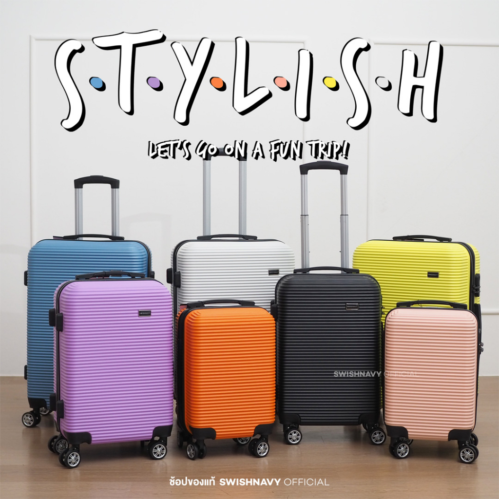Pology [พร้อมส่ง] กระเป๋าเดินทางล้อลาก รุ่น 8090 Stylish 16 20 24 นิ้ว ...