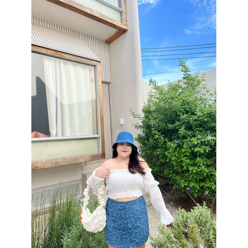 (พร้อมส่ง*) ปาดไหล่สาวอวบสองชั้น 5 สี (O7) | Shopee Thailand