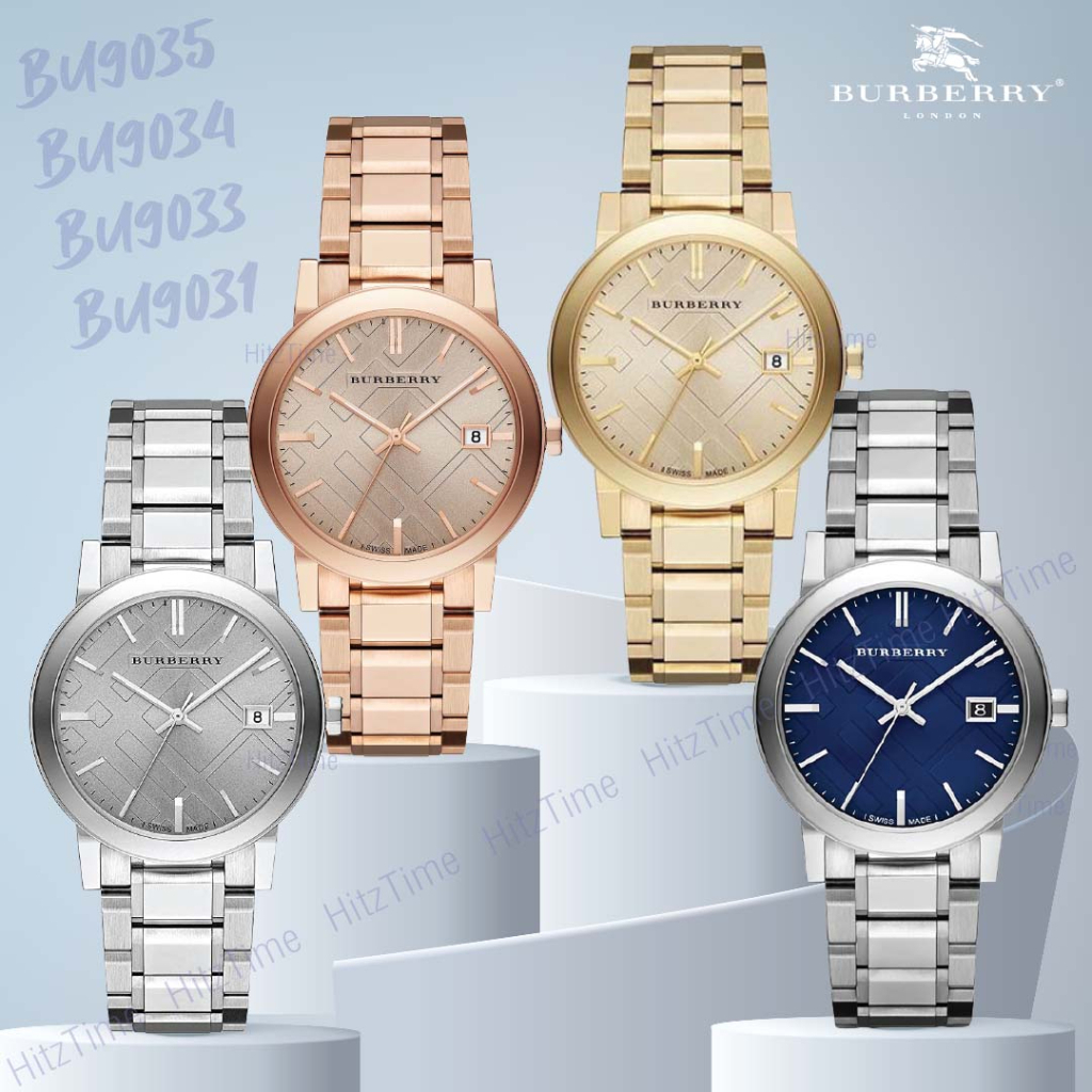 นาฬิกา burberry นาฬิกาข้อมือผู้หญิง แบรนด์เนม ของแท้ รุ่น BU9035 BU9034 ...