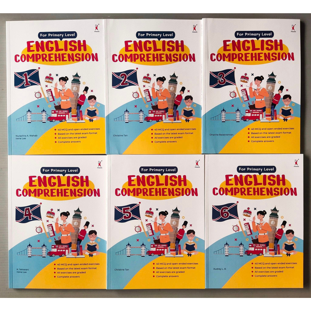(ป1-ป6) English Comprehension Workbook for Primary 1-6 + เฉลย | Shopee ...