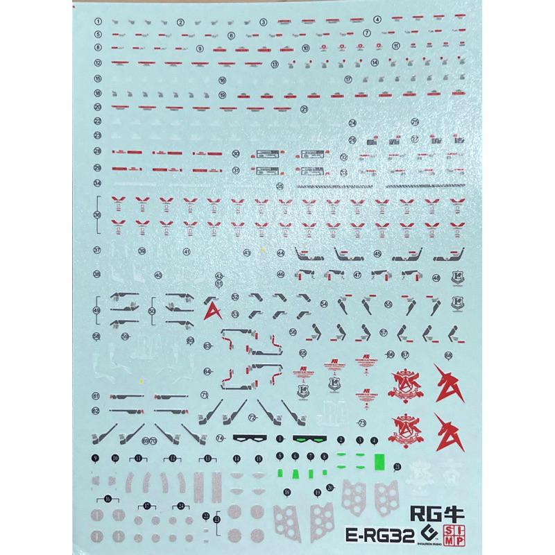 Water Decal Rg RX-93 Nu Gundam [Evolution Studio] | Shopee Thailand