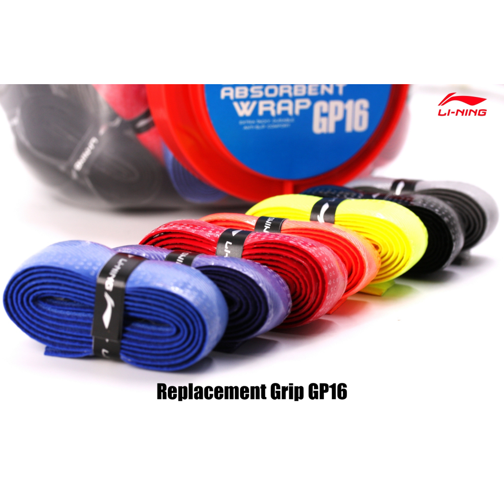 Li Ning Badminton Grip กริปพันด้าม ที่พันด้ามไม้แบดมินตัน รุ่น GP16 (AXJM001-T) | Shopee Thailand