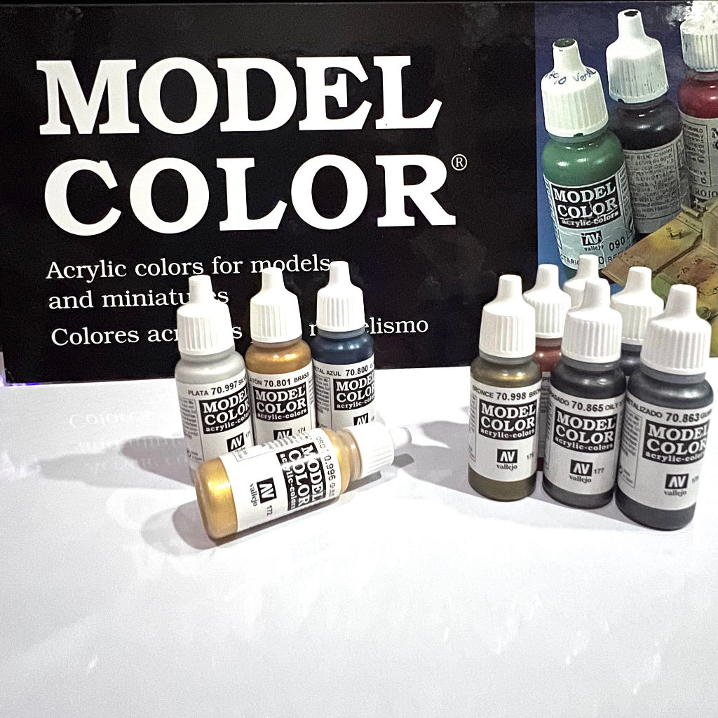 VALLEJO MODEL COLOR Metallic วาเลโฮ ซีรีย์โมเดล กลุ่มสีโลหะ | Shopee ...