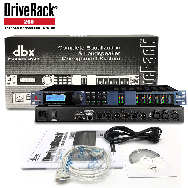 DBX DriveRack 260/VENU360/PA2 หน่วยประมวลผลเสียง อุปกรณ์จัดการระบบเสียง 2in/3in /6 out Digital ...
