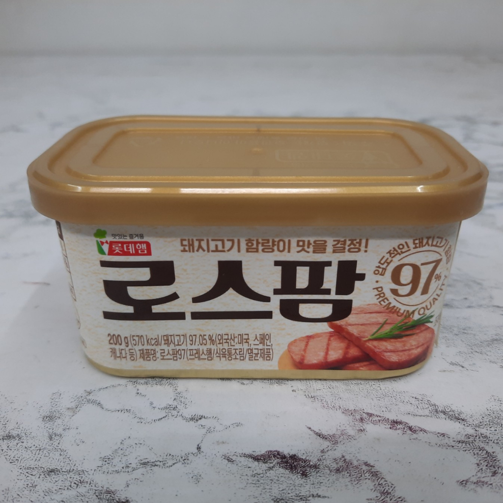 🍖 LOTTE SPAM 🍖 สแปมเกาหลี แฮมเกาหลี 로스팜 แฮมกระป๋อง สแปมชนิดเค็มน้อย ...