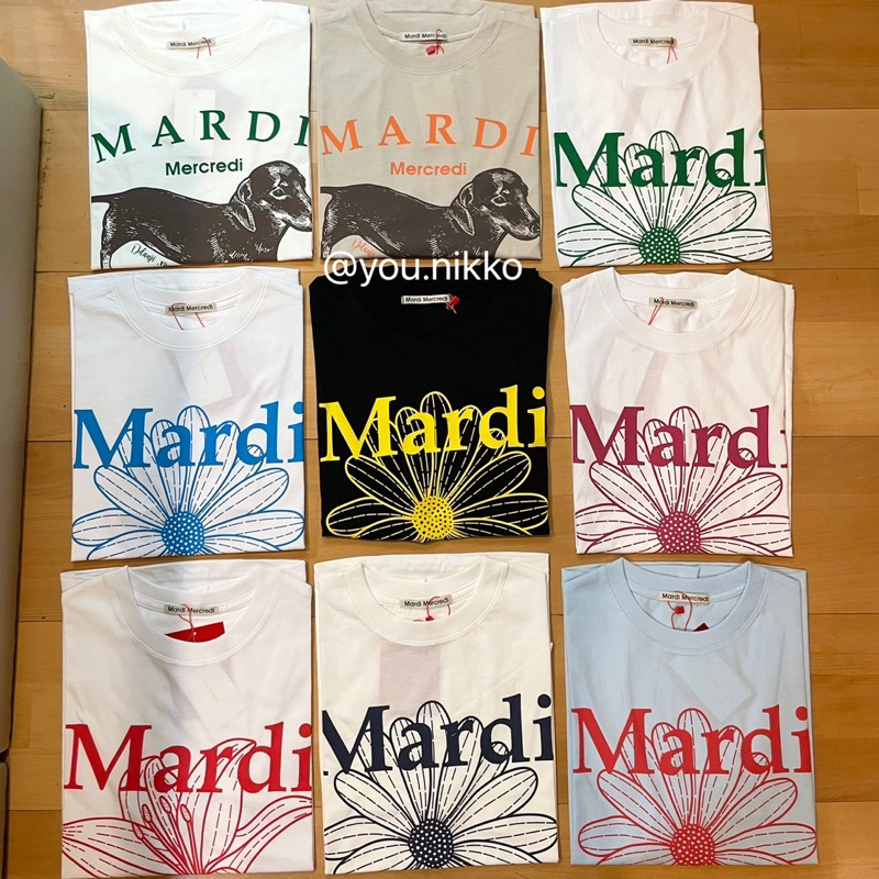 (พร้อมส่งในไทย) mardi mercredi เสื้อยืดรุ่น classic ของแท้ 100% ...