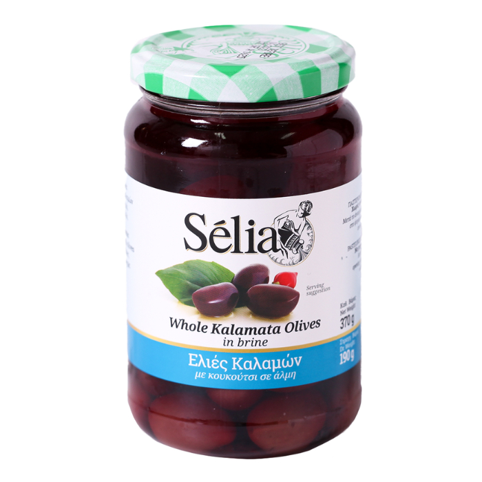 Selia มะกอกดอง คาลามาตา ทั้งเมล็ด 190 กรัม - Kalamata Olives Whole ...