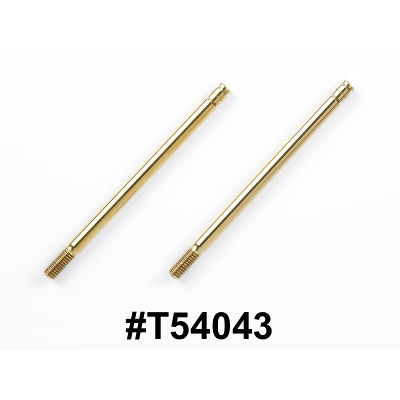 TAMIYA 54043 (#T9804377) TRF501X DAMPER HARD TITANIUM COATED PISTON ROD - REAR (~49.6mm ...
