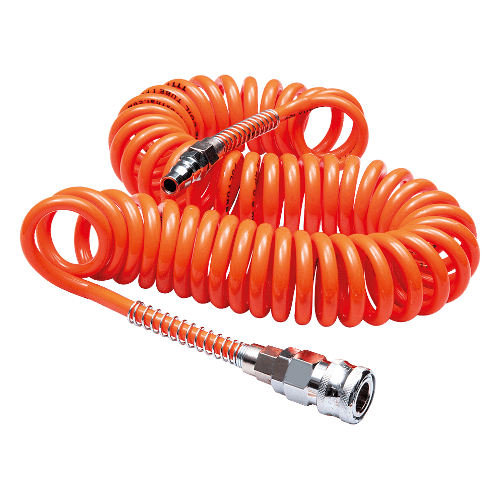 สายลม พียู แบบสปริง ขนาด 5x8 mm PU SPRING AIR HOSE มีหลายความยาว ...