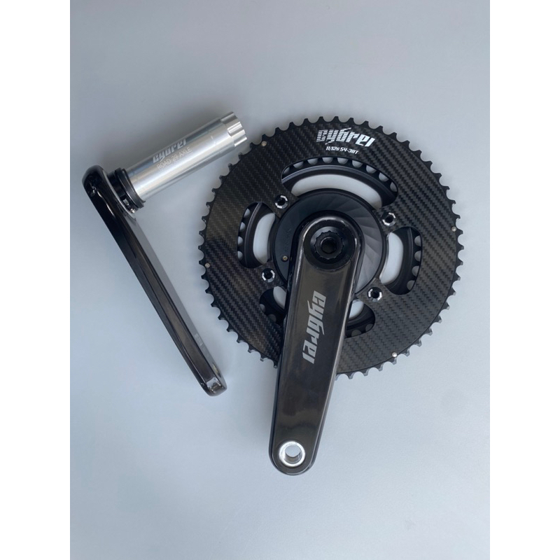 ชุดจานหน้า Cybrei พร้อม Xcadey power meter และ ใบลายคาร์บอน Cybrei ...