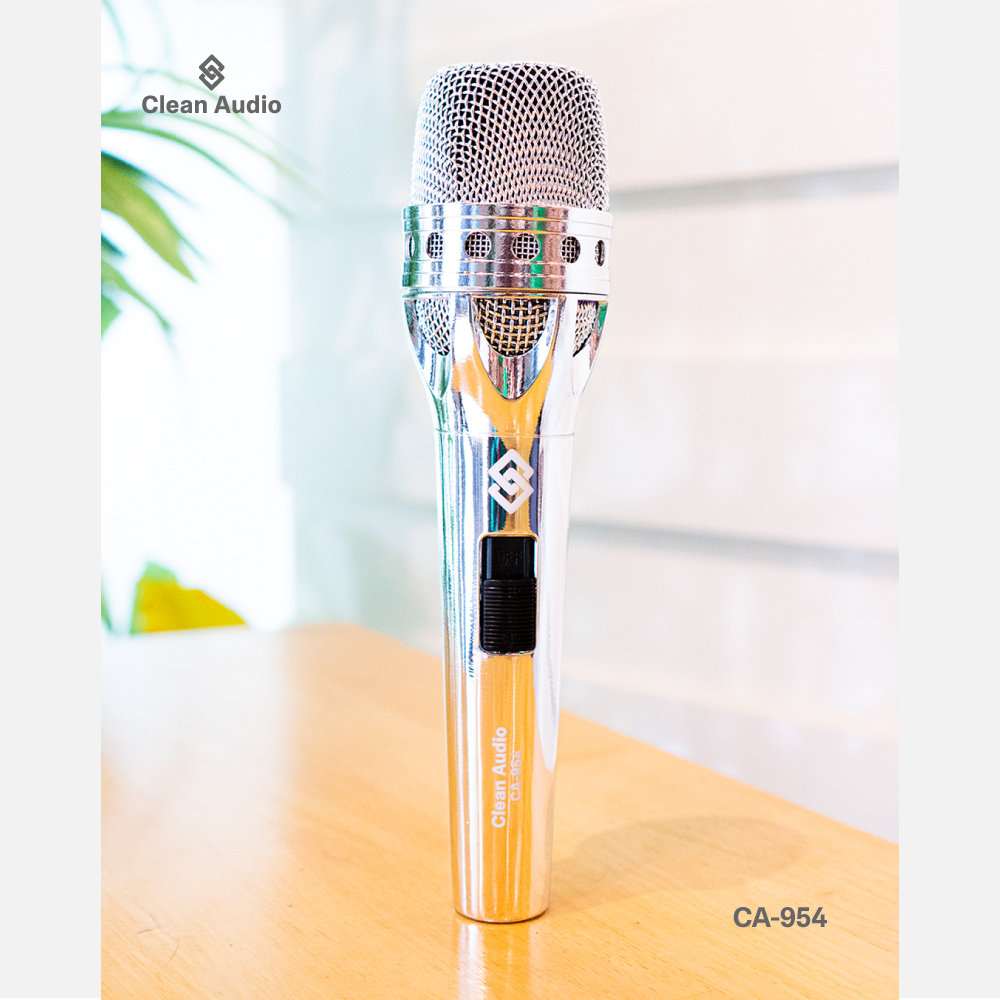 CLEAN AUDIO : CA-954 SILVER DYNAMIC CARDIOID MICROPHONE | Shopee Thailand