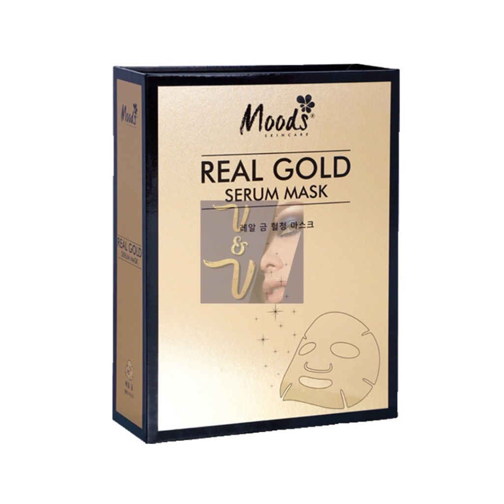Moods Real Gold Serum Mask มูดส์ เรียล โกลด์ เซรั่ม มาส์ก | Shopee Thailand