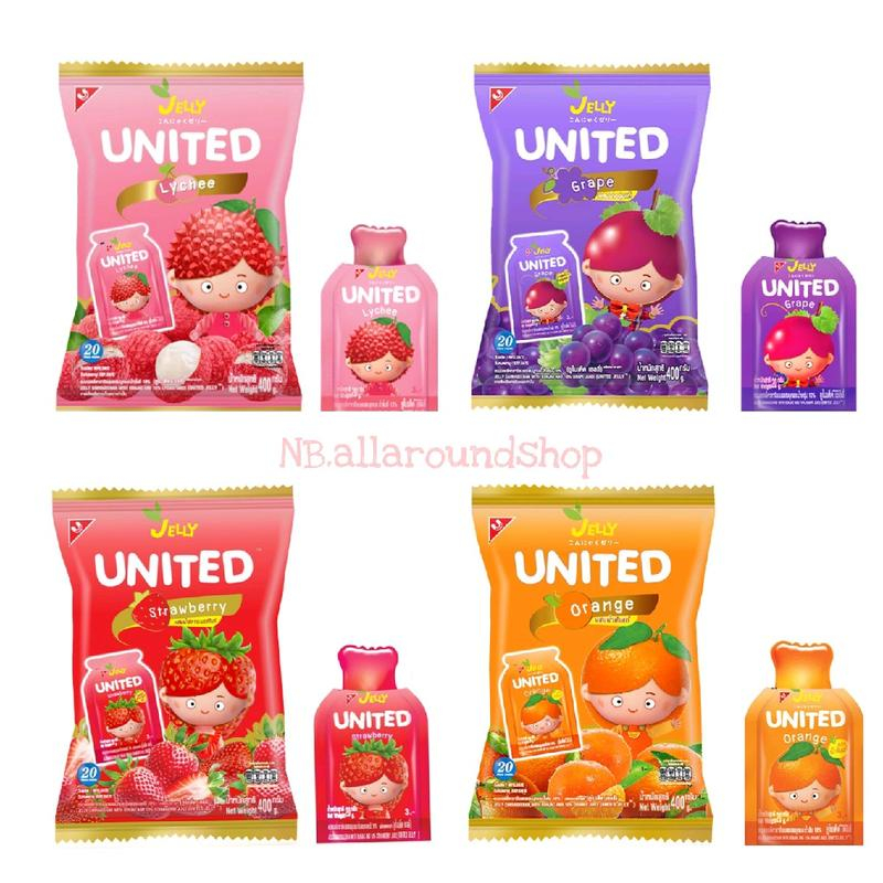 United Jelly ยูไนเต็ดเยลลี่คาราจีแนน ผสมบุกและน้ำผลไม้ มี 4 รสชาติให้ ...