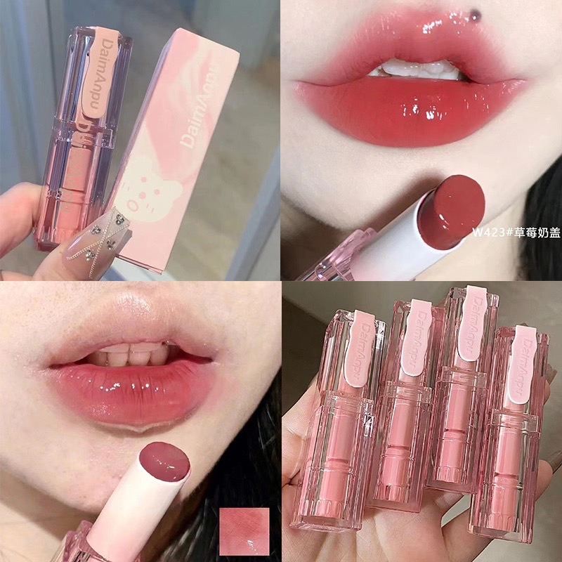 M326 Daimanpu ลิปสติกเจลลี่หมี ให้ความชุ่มชื้น กันน้ำ ติดทน ไม่เหนียว ...