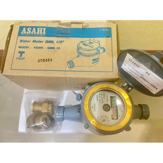 มิเตอร์น้ำอาซาฮี (ซันวา)ของแท้ ขนาด 1/2 นิ้ว รุ่น GMK มาตรวัดน้ำ ASAHI (SANWA) Water Meter GMK 1 ...